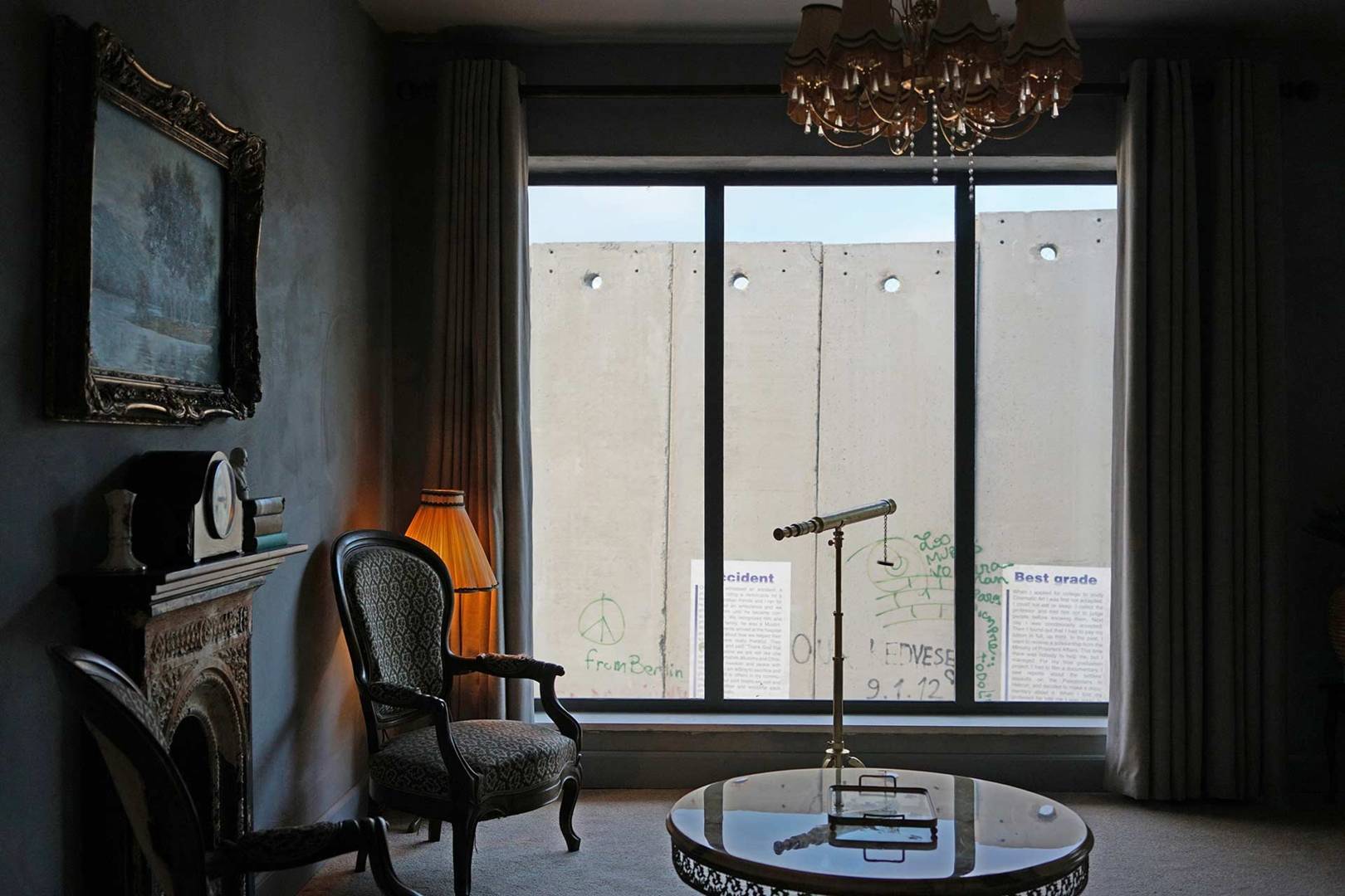 Banksy hotel, Bethlehem, West Bank, Israel | Walled Off Hotel | CN ...